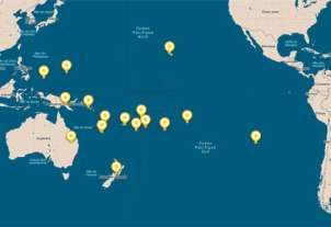 Carte du Pacifique - Pacifique à la carte